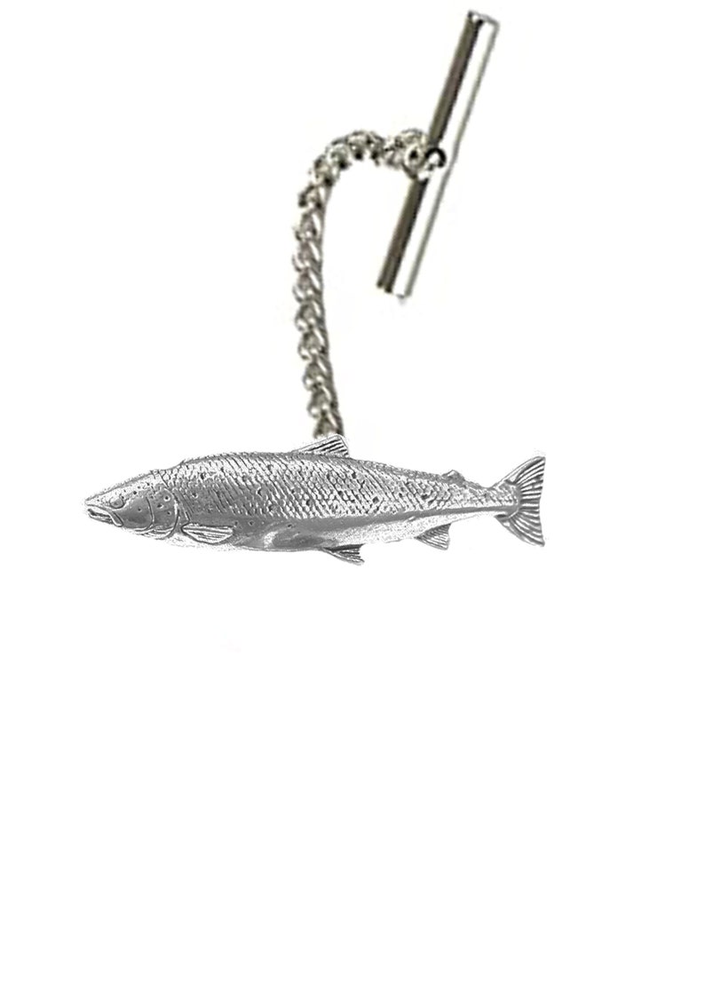 F32 Atlantic Salmon Fish English Pewter Cufflinks Tie Slide Sets Tie ...