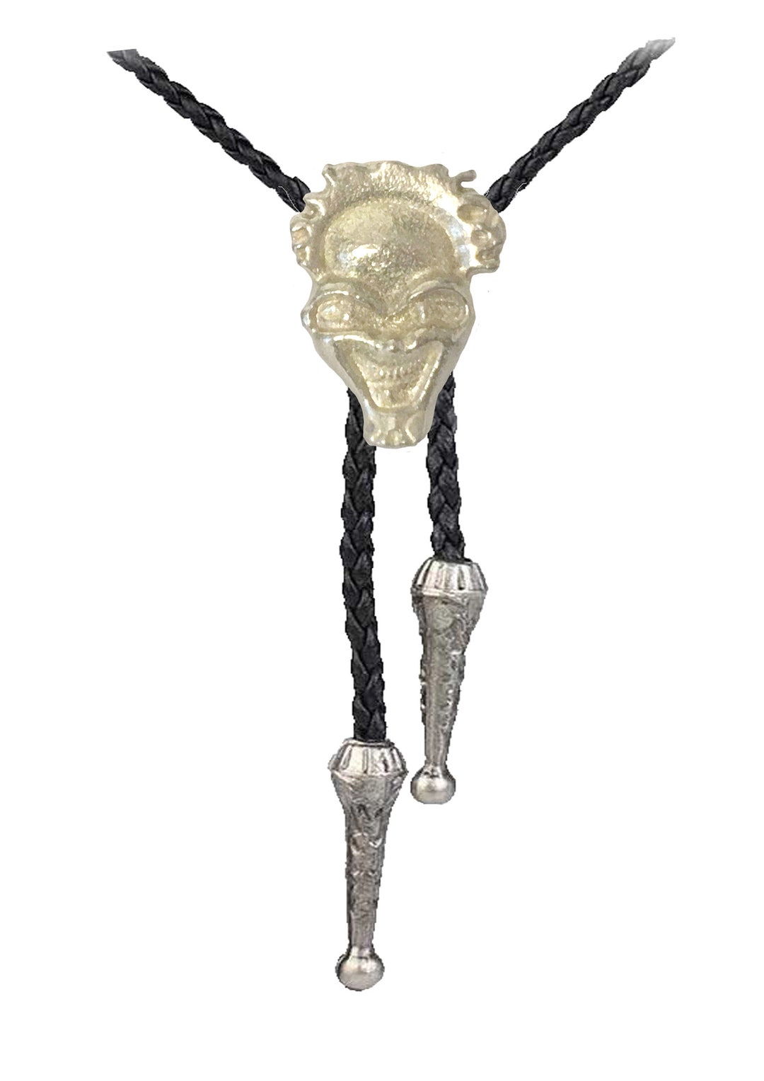 Creepy Clown Joker Jester GT54 2.4x3cm Necklace Western Cowboy Necktie ...