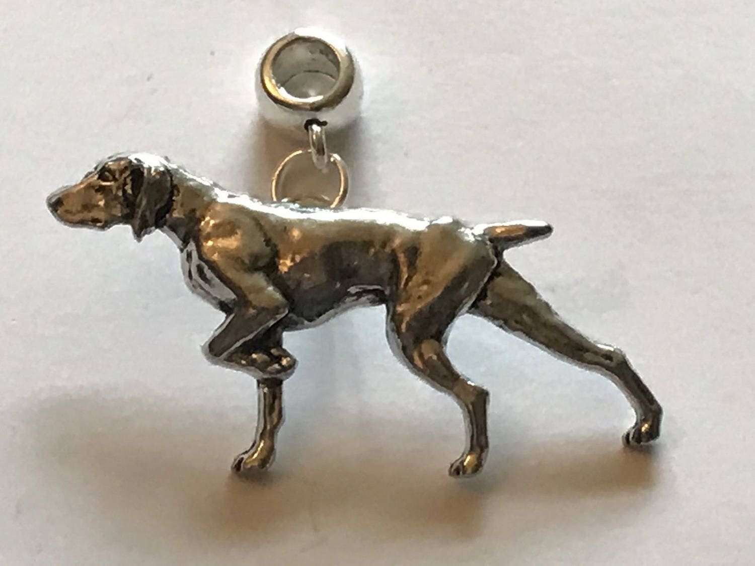 Pointer Dog A30 Charm With 5mm Bail to Fit Pendant Bracelet, Pandora ...