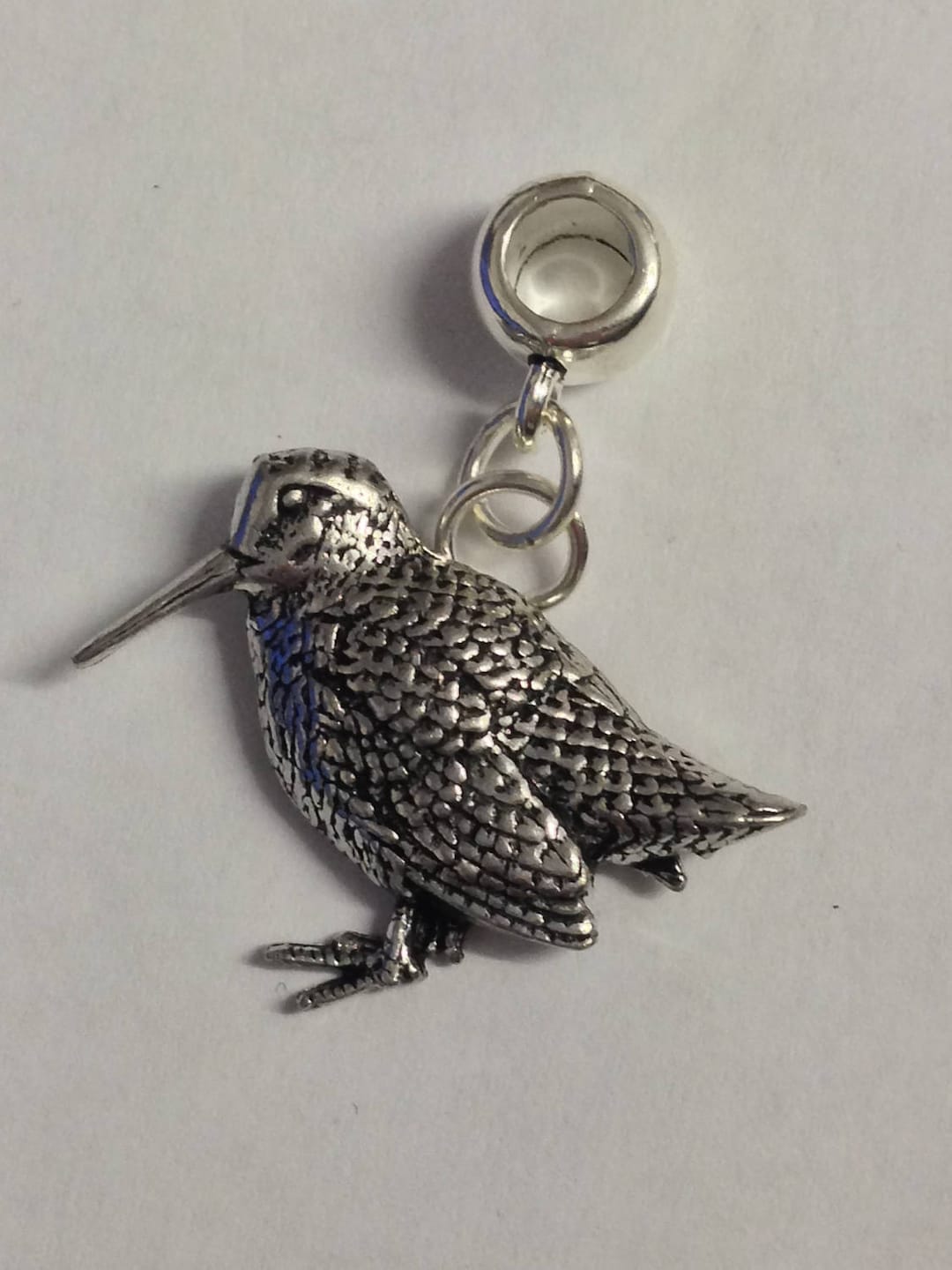 Standing Woodcock With 5mm Bail Fit Pendant Charm Bracelet European ...
