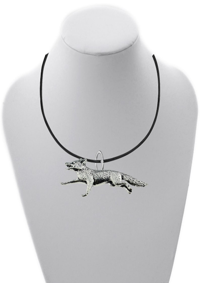 A3 Running Fox Bail Charm, Snake Bracelet, Faux Leather Bracelet, 18 ...
