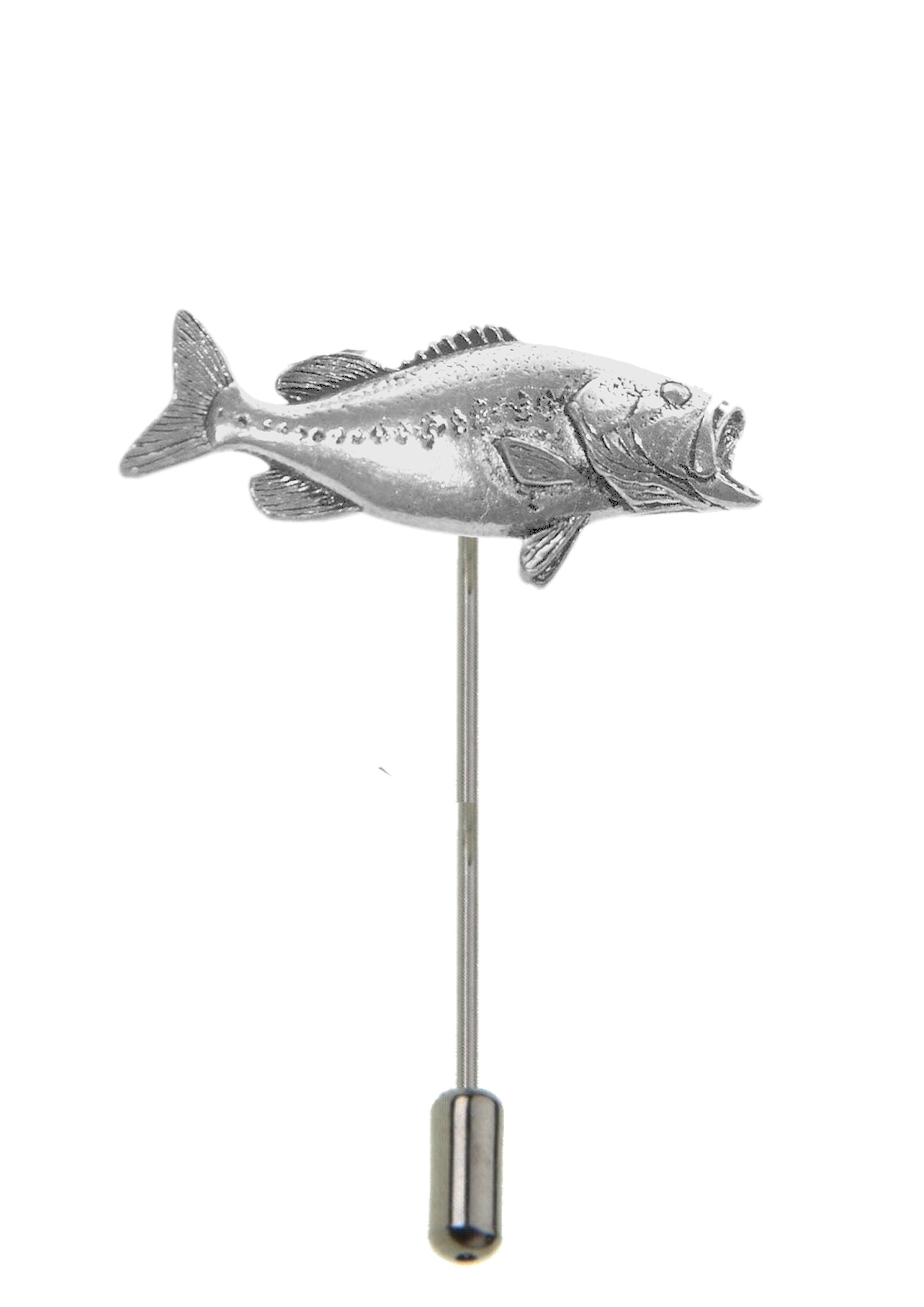 F20 Largemouth Bass Fish English Pewter Cufflinks Tie Slide Sets Tie ...