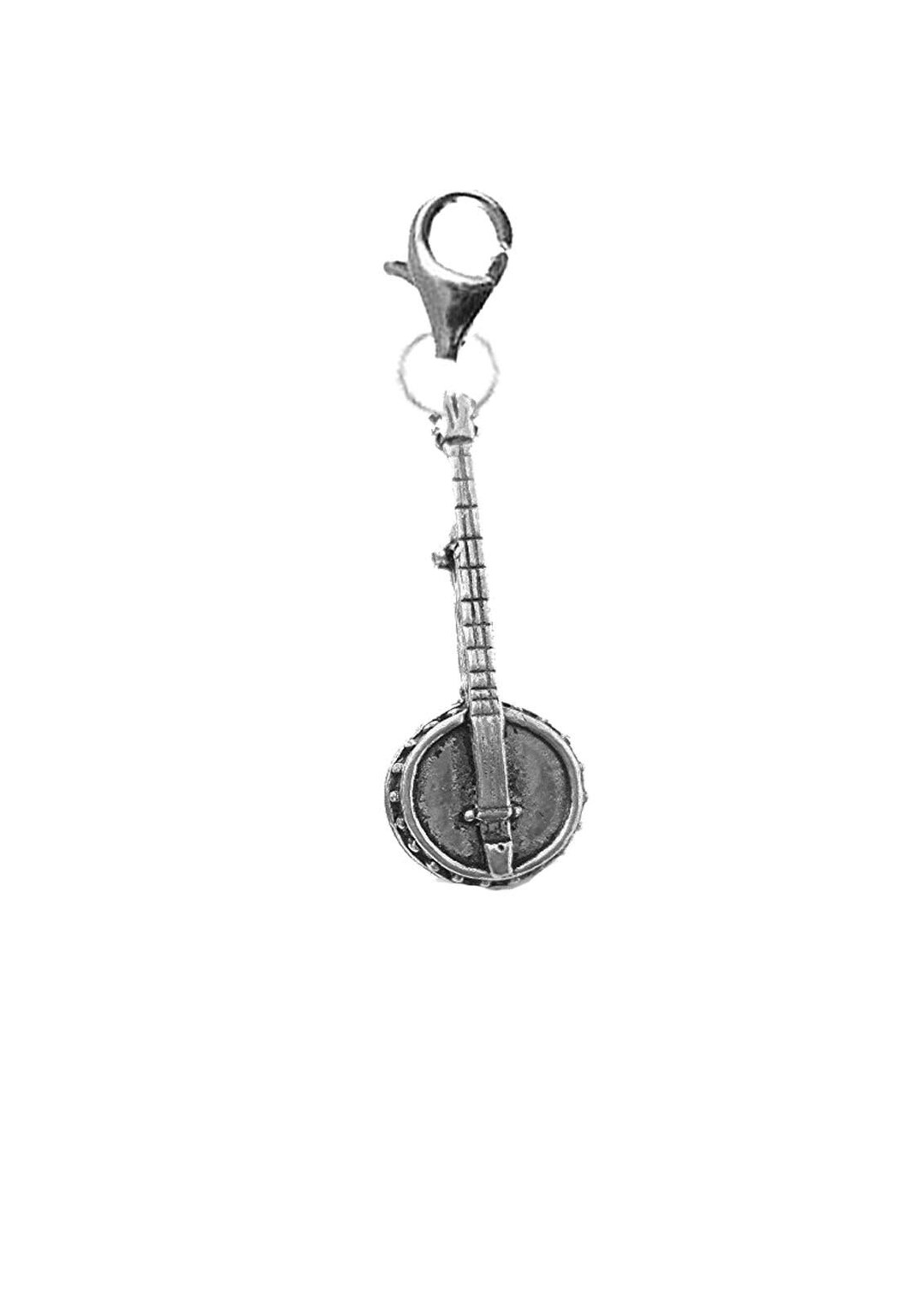 Pp-m21 Banjo Fine English Pewter on a Sterling Silver 925 Trigger Clasp ...