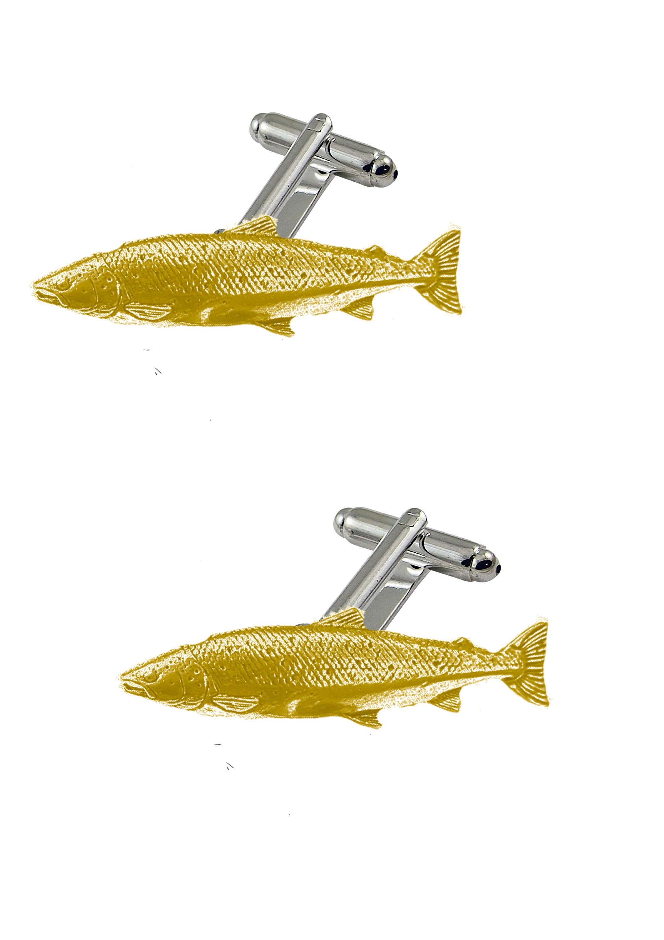 F32 Atlantic Salmon Fish English Pewter Cufflinks Tie Slide Sets Tie ...