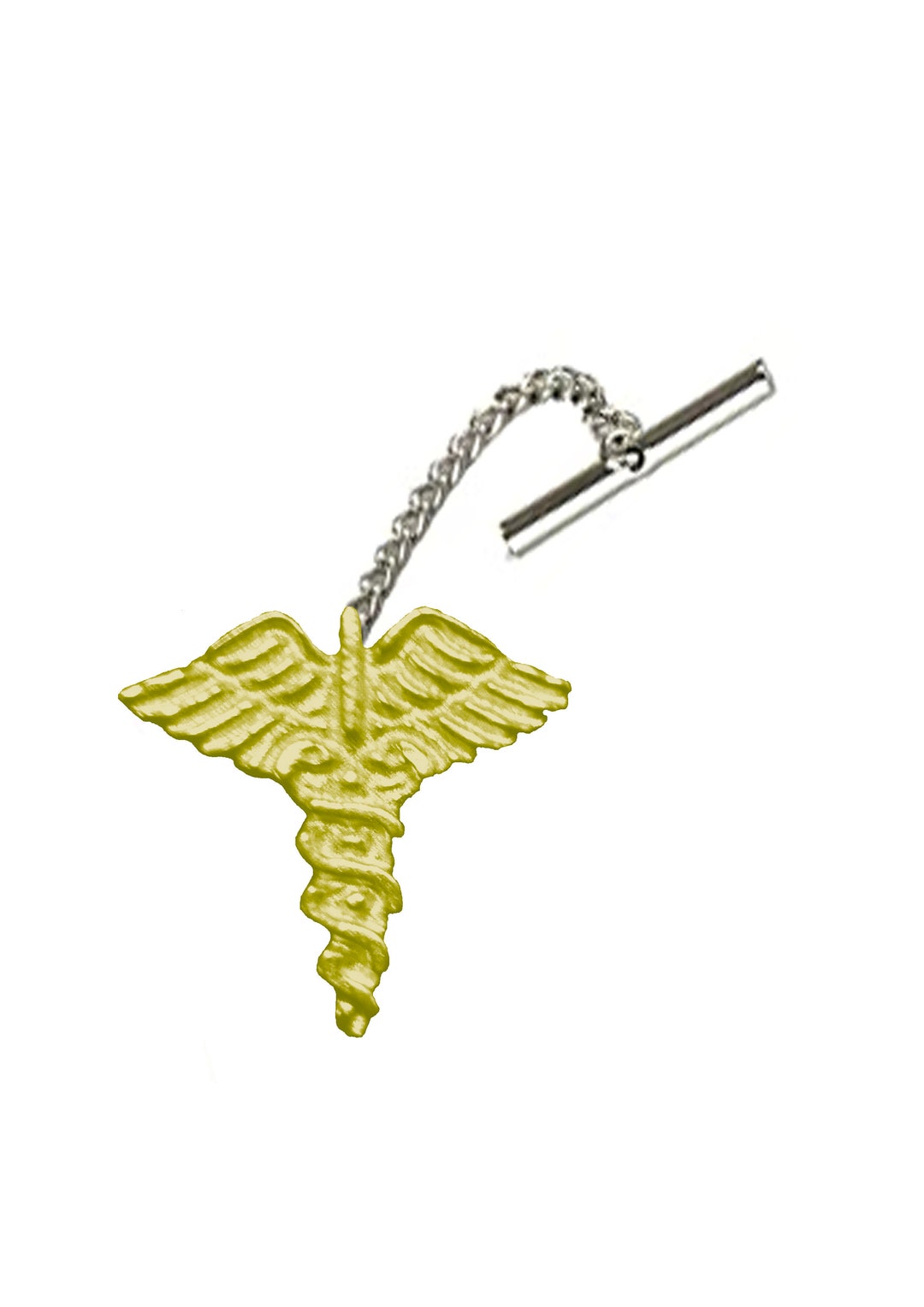 Ft418 Nursing Wings Snakes Caduceus Fine English Pewter Cufflinks Tie ...