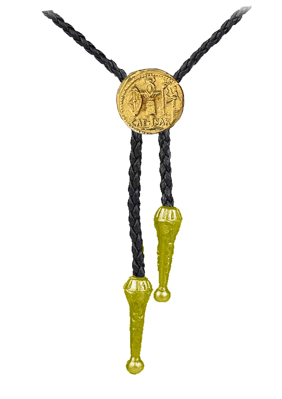 WC81 Aureus of Caesar Reverse COPPER Gild Cufflinks Tie Slide Pins Bolo ...