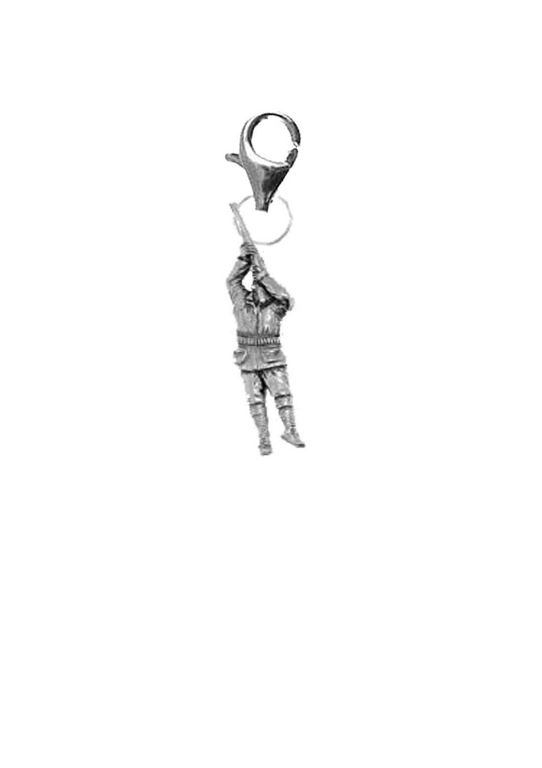 Pp-sh00 Clay Shooter Fine English Pewter on a Sterling Silver 925 ...