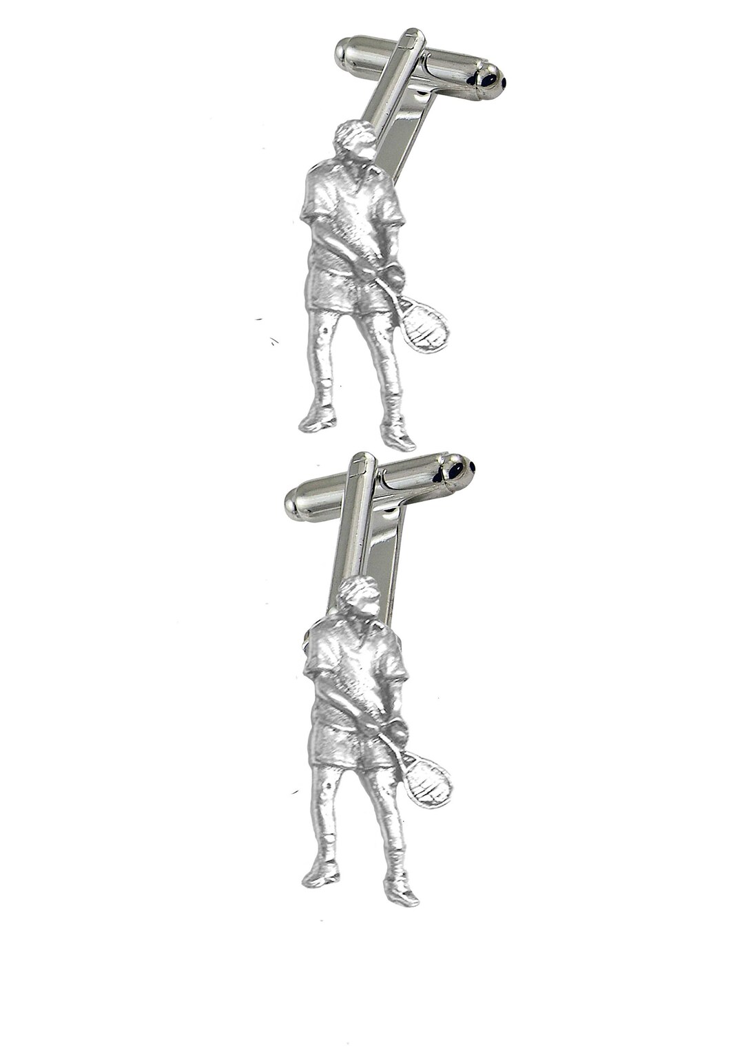 Pp-sp03 Tennis Player 1.1x2.8cm English Pewter Cufflinks Tie Slide Sets Tie Pin Bolo Neck Tie ...
