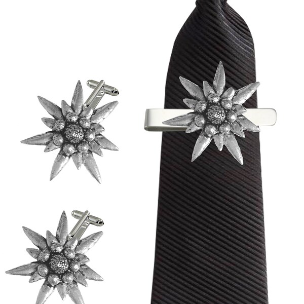 Edelweiss Cufflinks - Etsy
