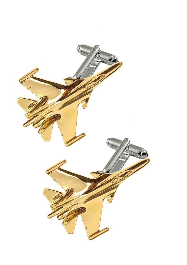 Sukhoi Su-35 C61 Plane Aircraft Aviation Pewter Cufflinks Tie Slide ...