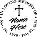 In Memory Decals - Various Styles and Colors - Etsy