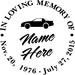 In Memory Decals - Various Styles and Colors - Etsy