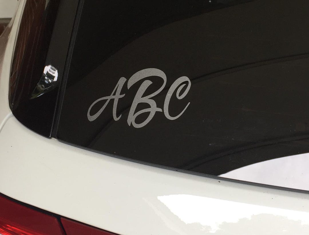 Monogram Decals for Vehicle Windows or Any Smooth Surface - Etsy