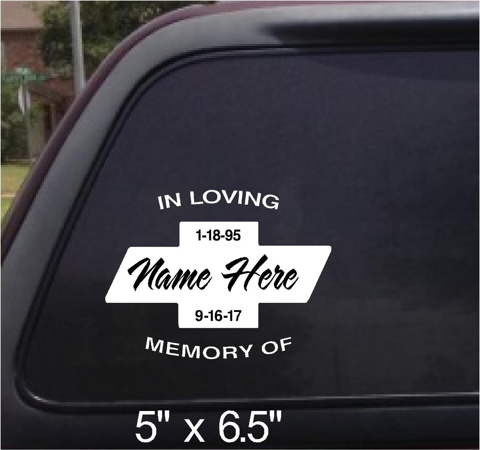 In Memory Decals - Various Styles and Colors - Etsy