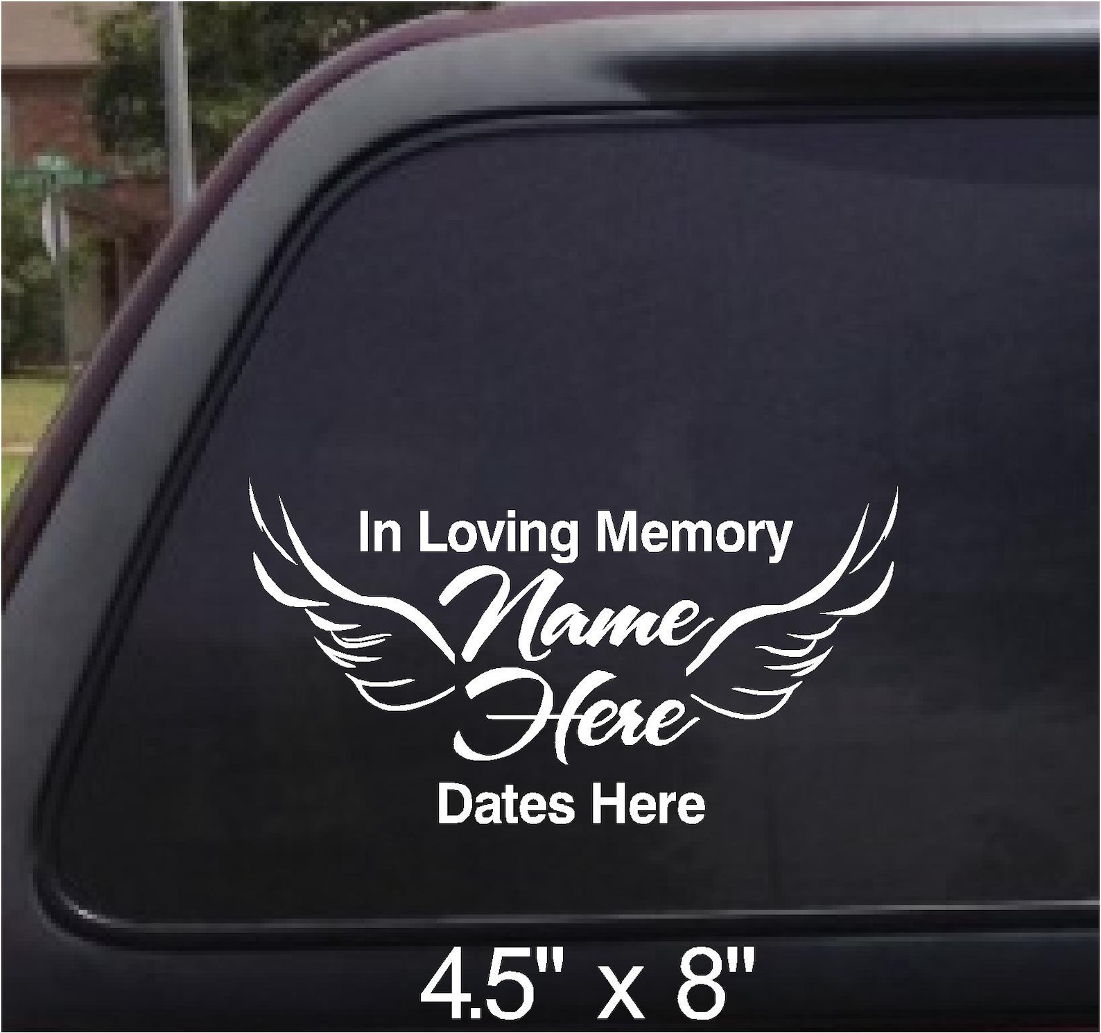In Memory Decals - Various Styles and Colors - Etsy