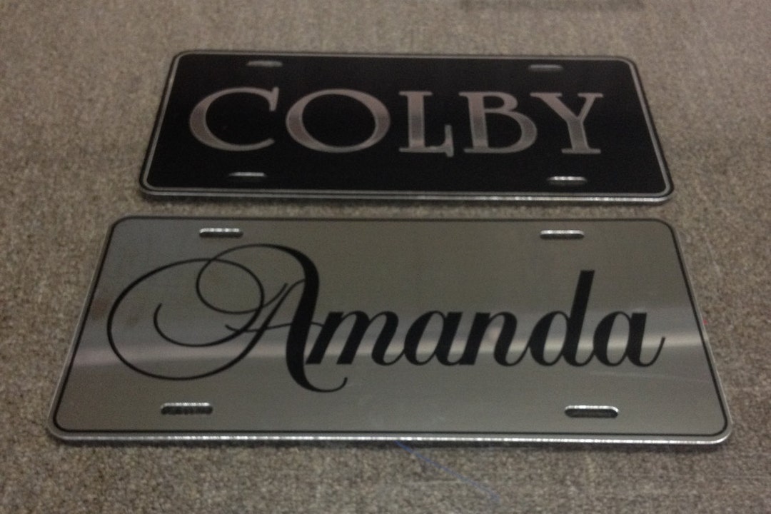 Custom Aluminum License Plates - Etsy