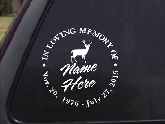 In Memory Decals Various Styles and Colors | Etsy