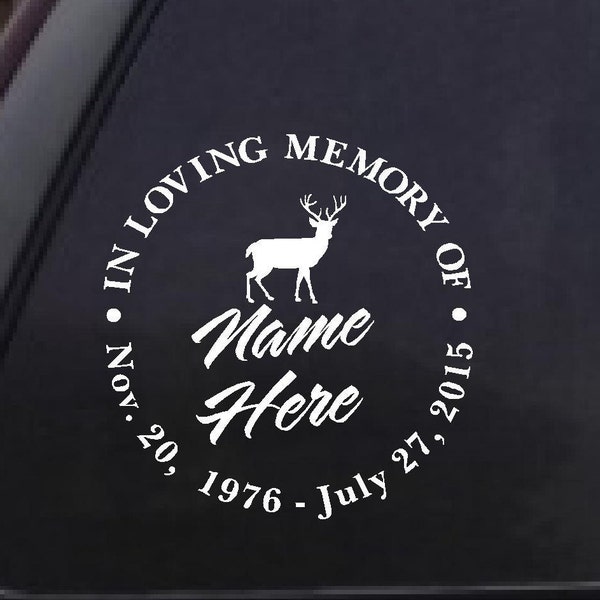 In Loving Memory Car Decal - Etsy