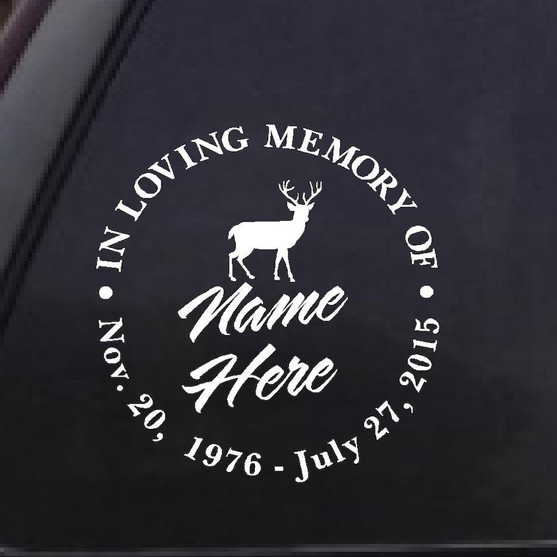 Memorial Decal Svg - Etsy