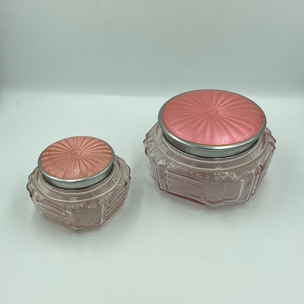 Vintage Powder Jar - Etsy