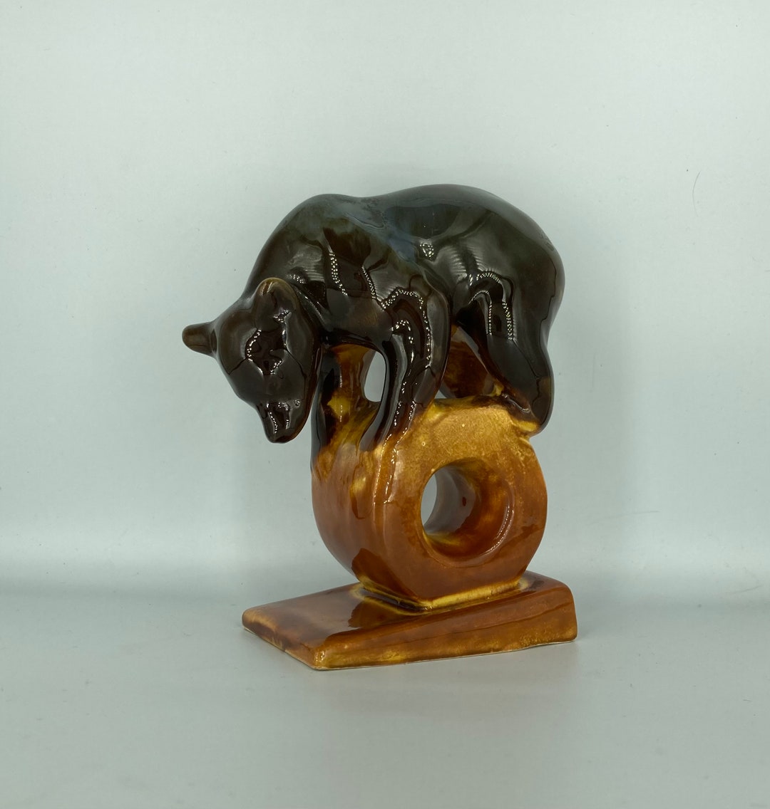 Russian Konakovo Majolica Acrobatic Bear - Etsy