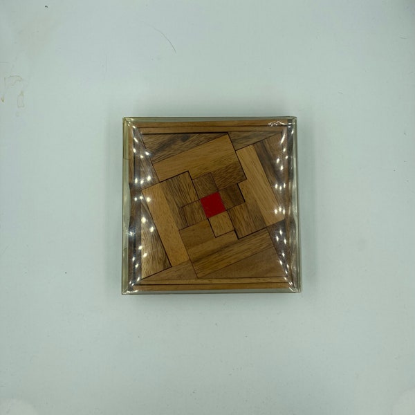Wooden Square Puzzle - Etsy