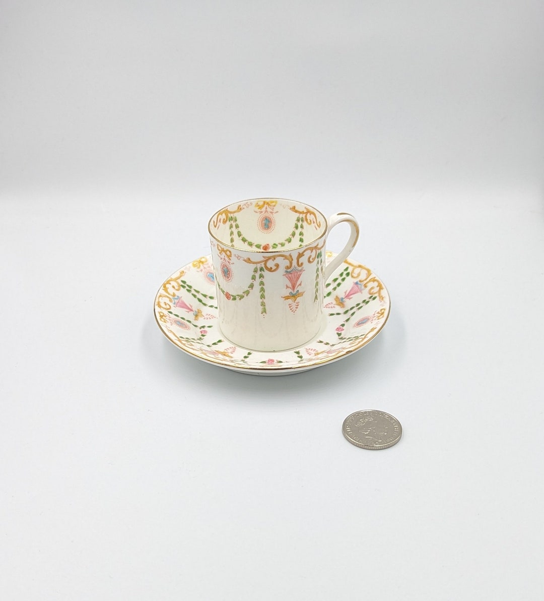 Collingwoods adams Miniature Tea Cup and Saucer, Vintage - Etsy