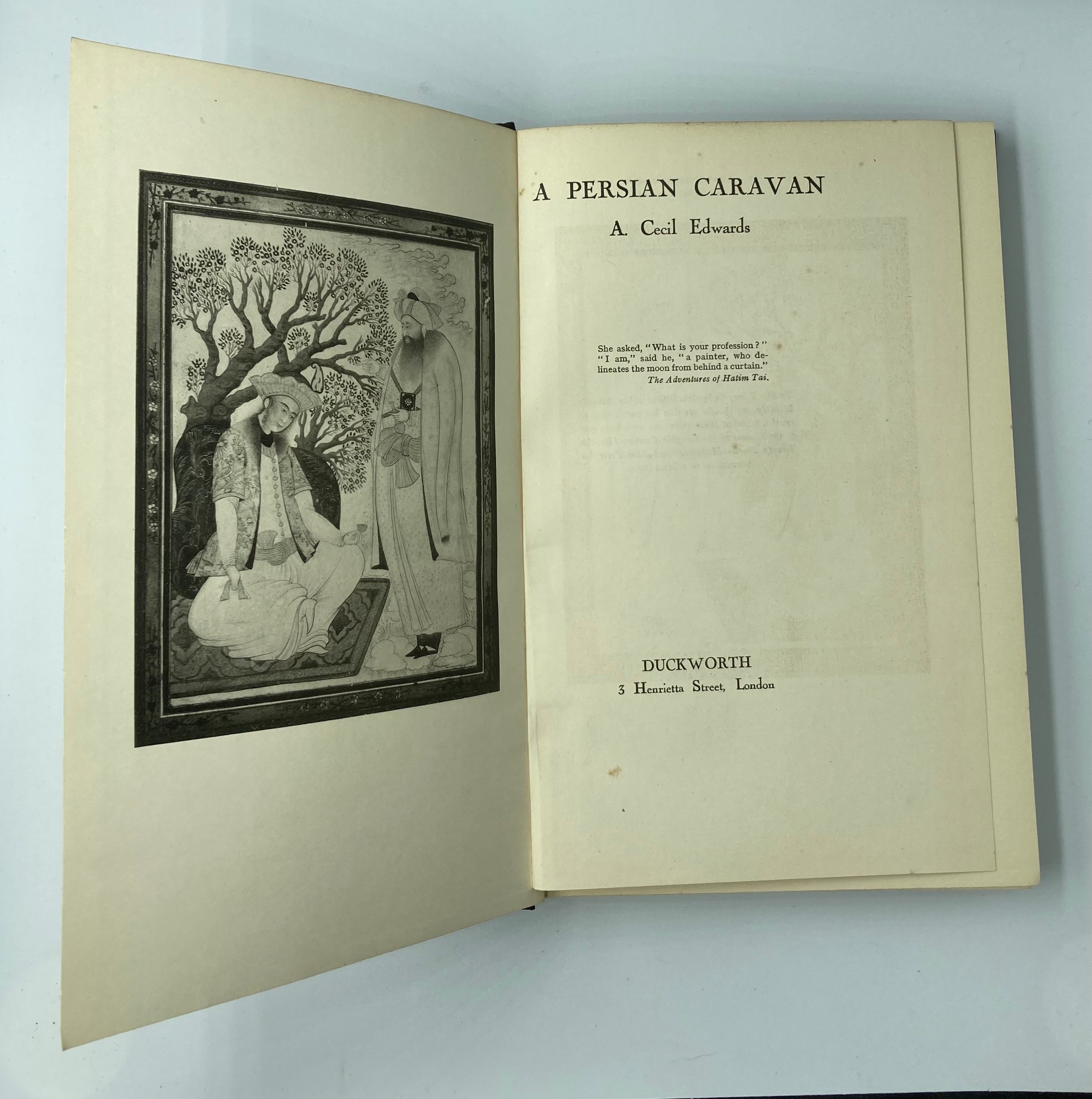 A Persian Caravan by A. Cecil Edwards, Published by Duckworth, London ...