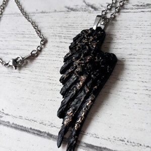 Shungite & Orgone Angel Wing Amulet Energy Healing | Etsy