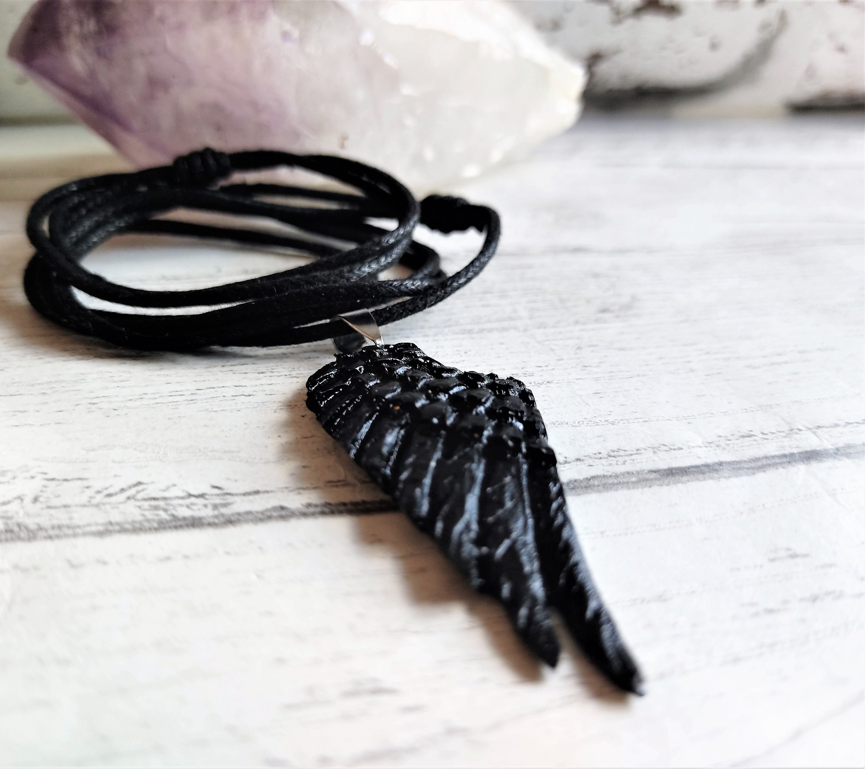Shungite & Orgone Angel Wing Amulet Energy Healing - Etsy UK
