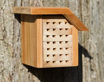 Solitary Bee Nest House for Mason Bees - Etsy