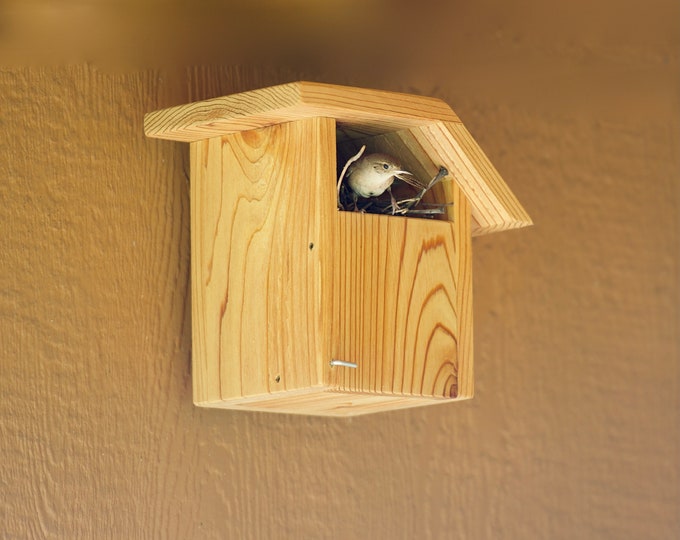 Carolina Wren - Cedar Bird House - Etsy