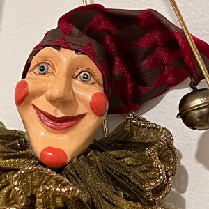 Vintage Mark Roberts Collectible, Harlequin Jester Elf / Marionette ...