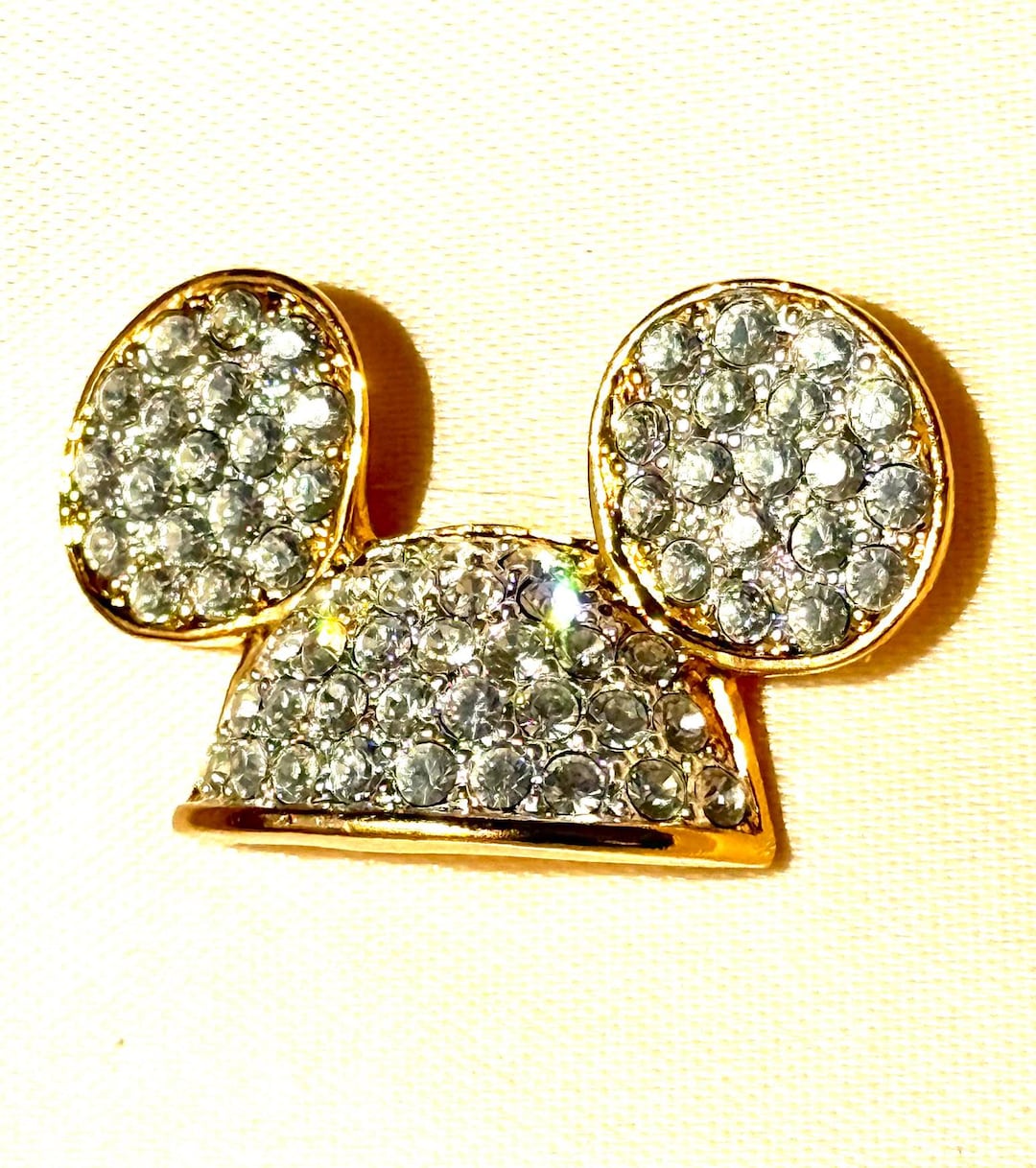 Vintage 1980’s Disneyana, Mickey Mouse Ears / Hat Pin, With Pave ...
