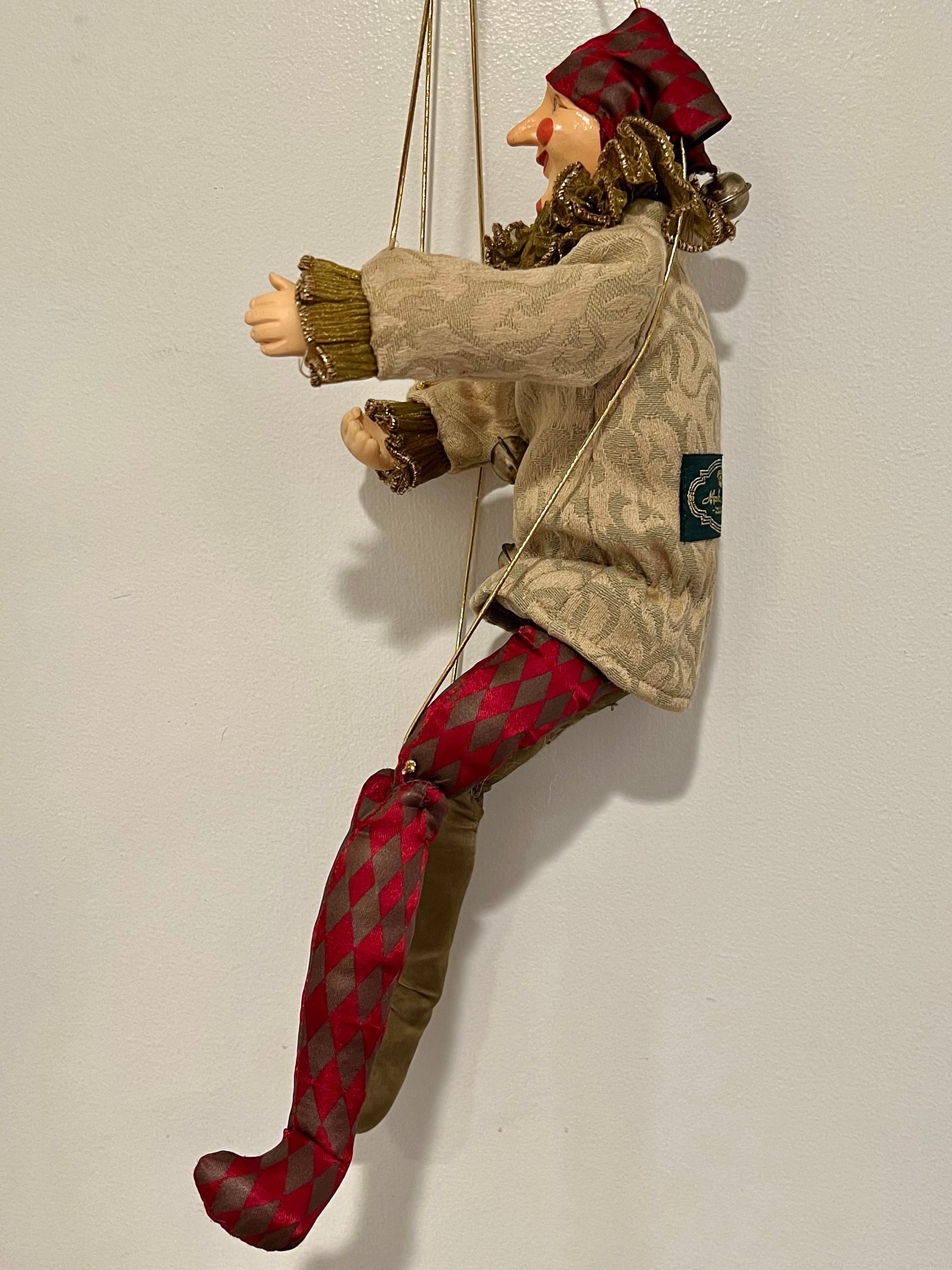 Vintage Mark Roberts Collectible, Harlequin Jester Elf / Marionette ...