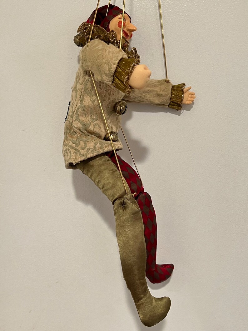 Vintage Mark Roberts Collectible, Harlequin Jester Elf / Marionette ...