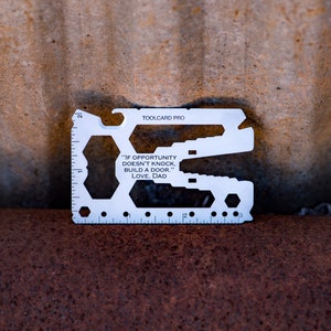 Gift for Men - Toolcard Pro Wallet Multitool or Money Clip ...