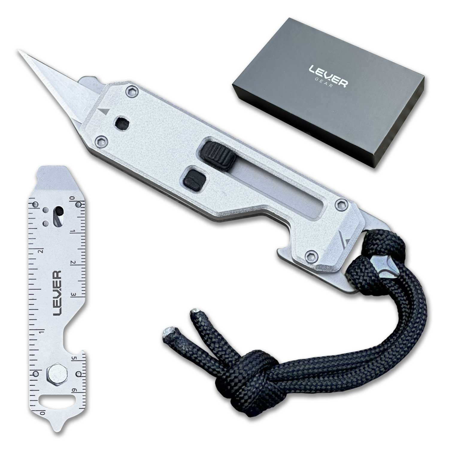 Keychain Multitool Utility Knife W 10 Tools. Retractable 11 X-acto ...