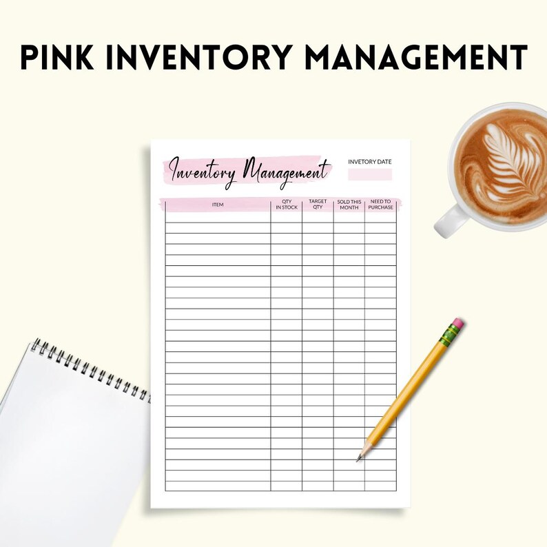 Inventory Management Tracker | Spreadsheet Small Business | Small ...