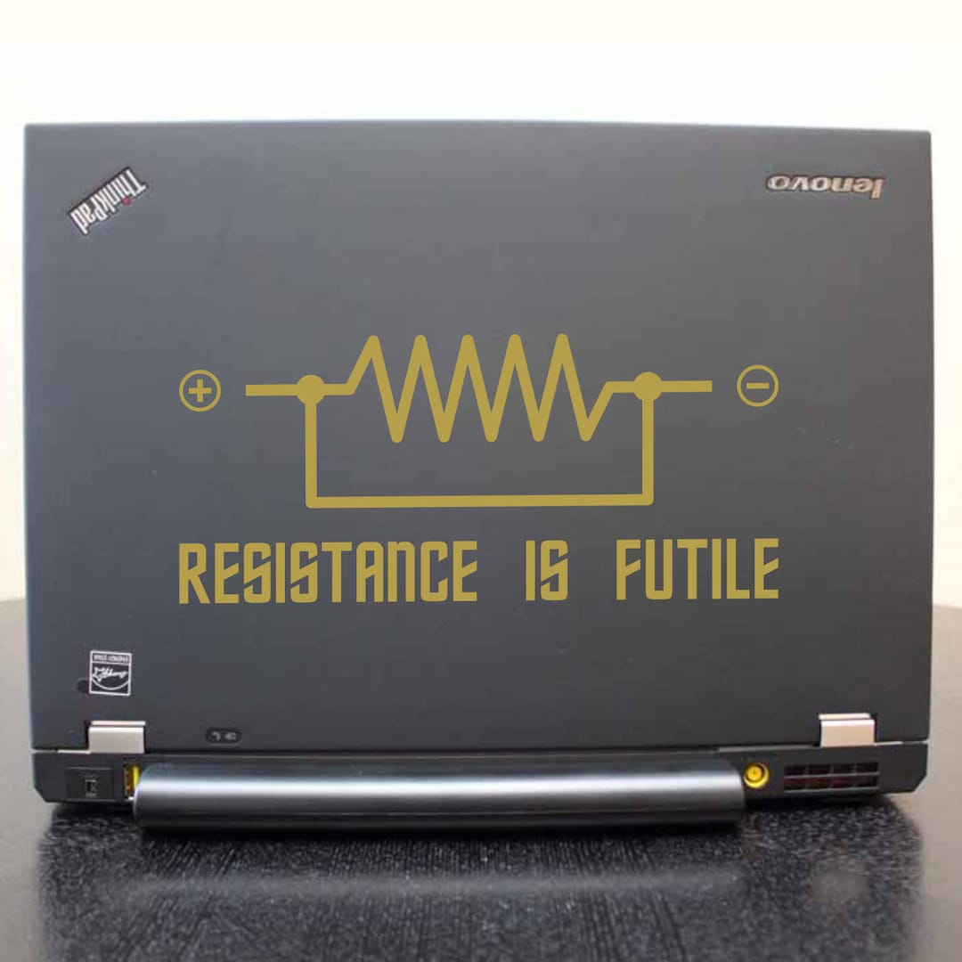 Star Trek Borg Resistance is Futile Vinyl Decal Star Wars Decal Car ...