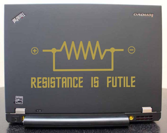 Star Trek Borg Resistance is Futile Vinyl Decal Star Wars Decal Car ...