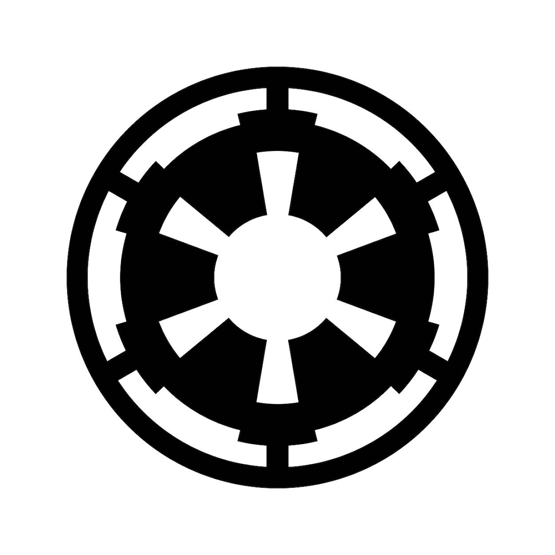 Star Wars Imperial Decal, Imperial Insignia, Imperial Sticker, Star ...