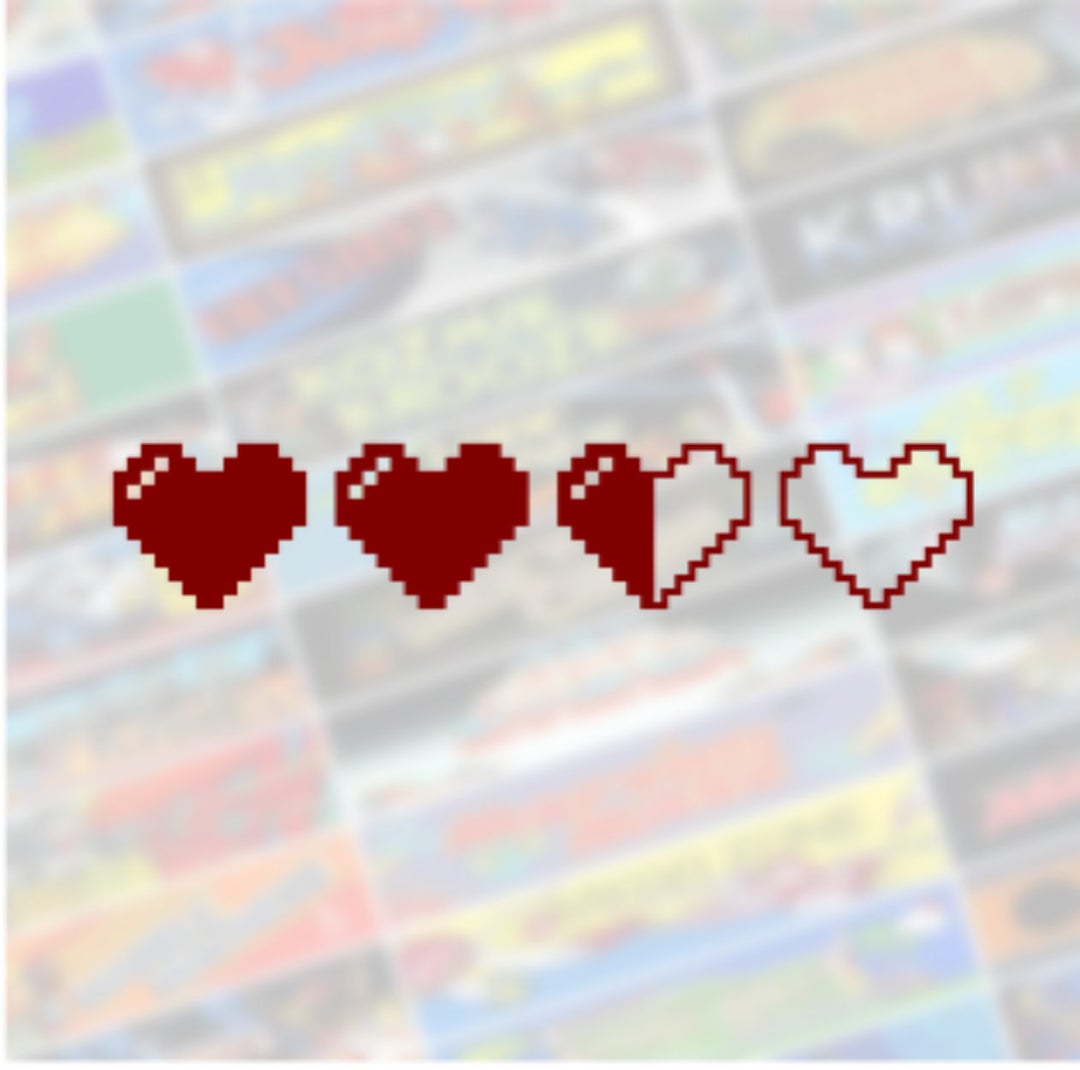 8-bit Heart Decal Sticker / Vinyl Decal /nostalgic Video Game Decal ...