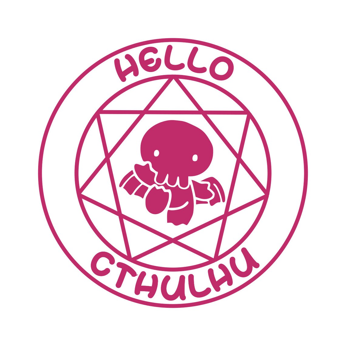 HELLO CTHULHU Vinyl Sticker Decal for Windows Car Luggage - Etsy