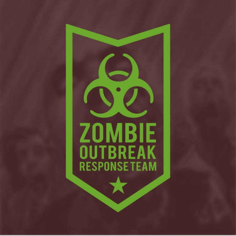 Zombie Outbreak Response Team Vinyl Sticker Decal for Windows, Cars ...