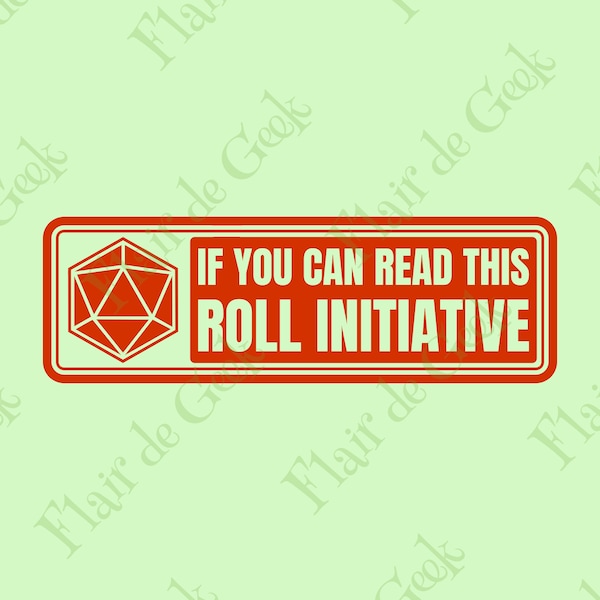 Roll for Initiative - Etsy