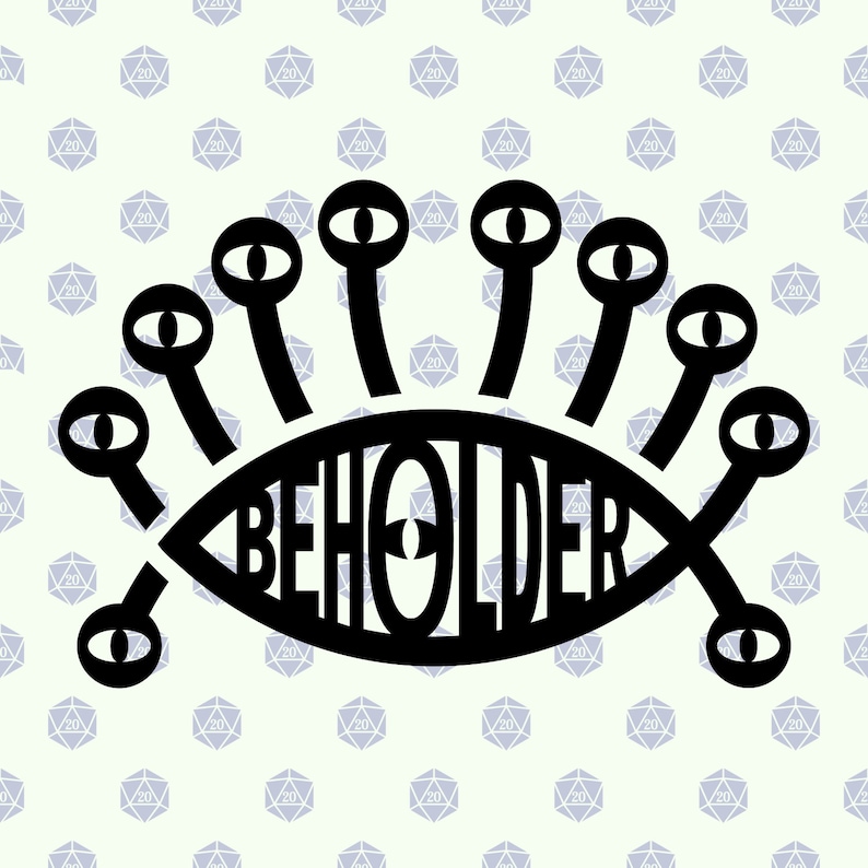 Beholder Vinyl Decal, Dungeons and Dragons Car Laptop Sticker - Etsy