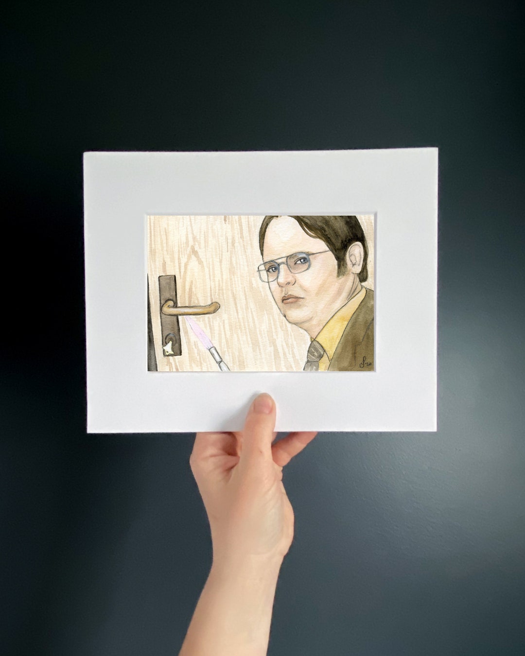 Today Smoking is Gonna Save Lives Original 5x7 Watercolor Painting the ...