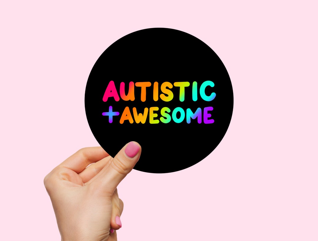 Autistic and Awesome Vinyl Sticker - Etsy