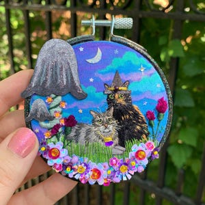Custom 3" DOUBLE Cat Portrait - Etsy